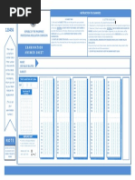 PRC Sample Answer Sheet For LET (Version 2.0) | PDF