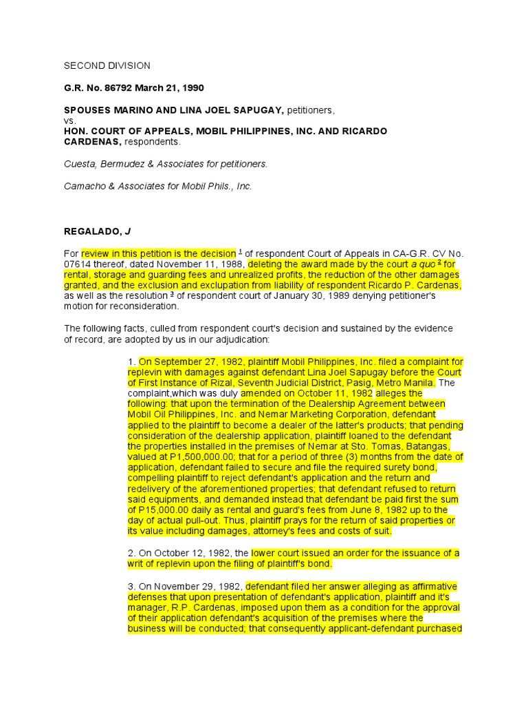 Case - Rule 60 Case 7 Sapugay Vs CA (Fulltext) | PDF | Lawsuit | Complaint