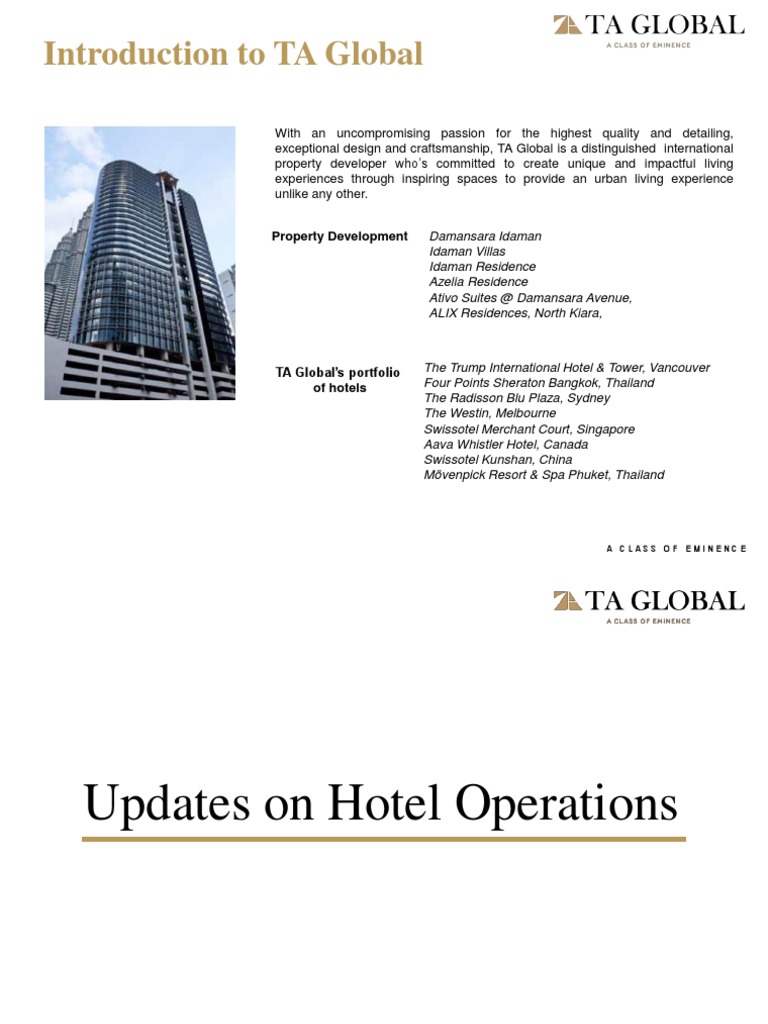 TA Global's Luxury Property Portfolio | PDF | Hotel | Apartment