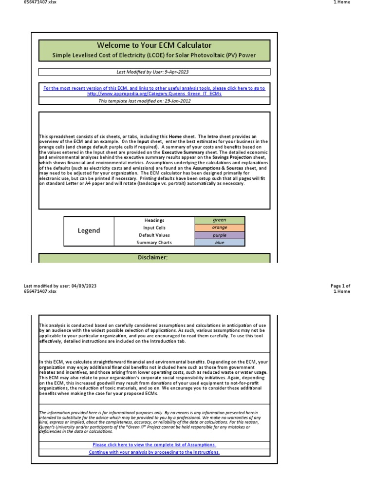 ECM032 - Solar PV LCOE | Download Free PDF | Photovoltaics ... ECM032 - Solar PV LCOE | Download Free PDF | Photovoltaics ...