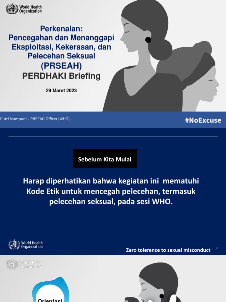 PSEAH - PERDAKHI Briefing | PDF