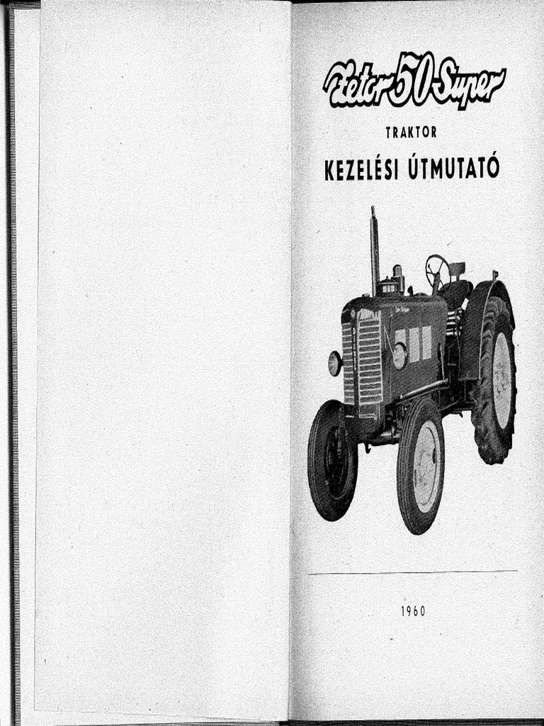 Zetor 50 Super (1960) Tractor | PDF