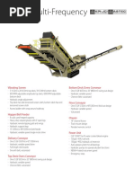 Model GT205S Mobile Screening Plant Model 205S Spec Sheet: Operational ...