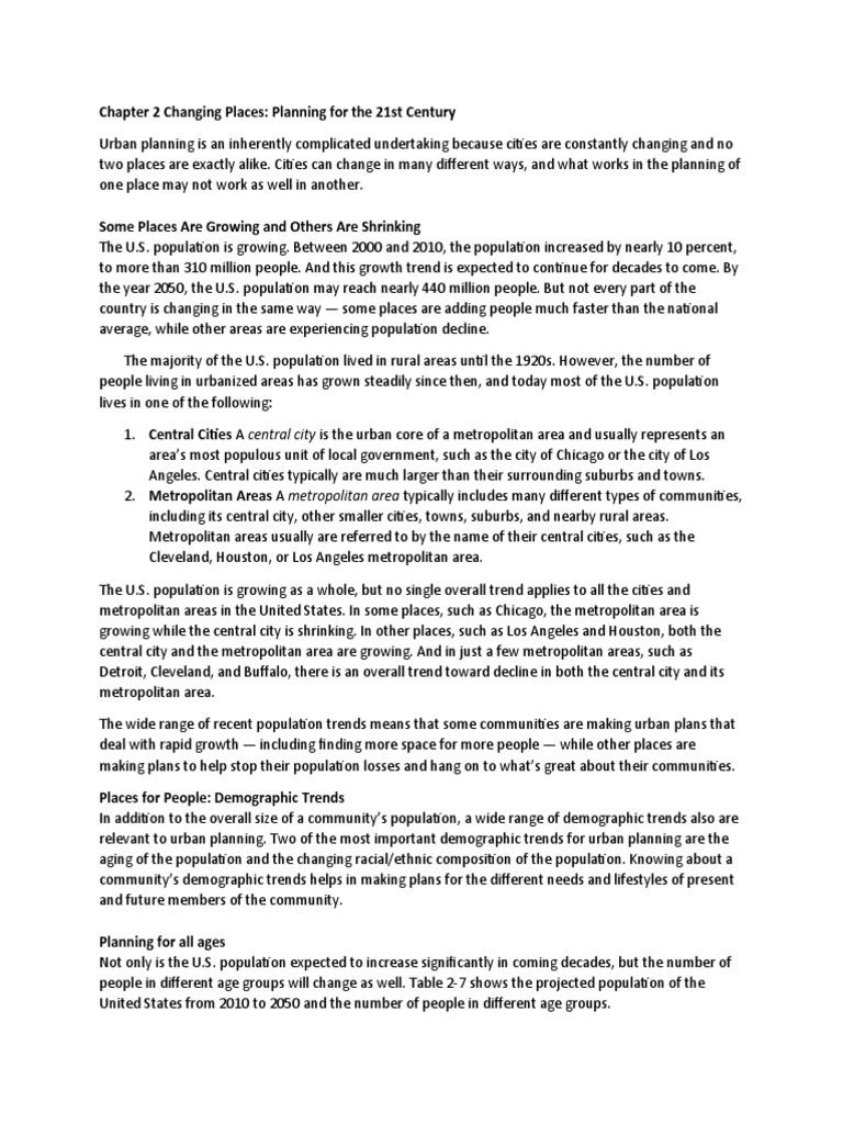 Planning for Growth and Change: Understanding Population, Demographic ...
