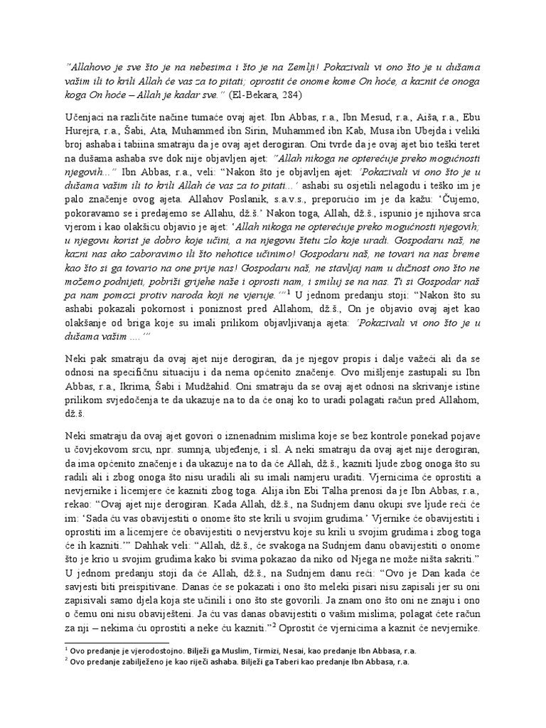 Poslj.3 Ajeta Sure Bekare | PDF