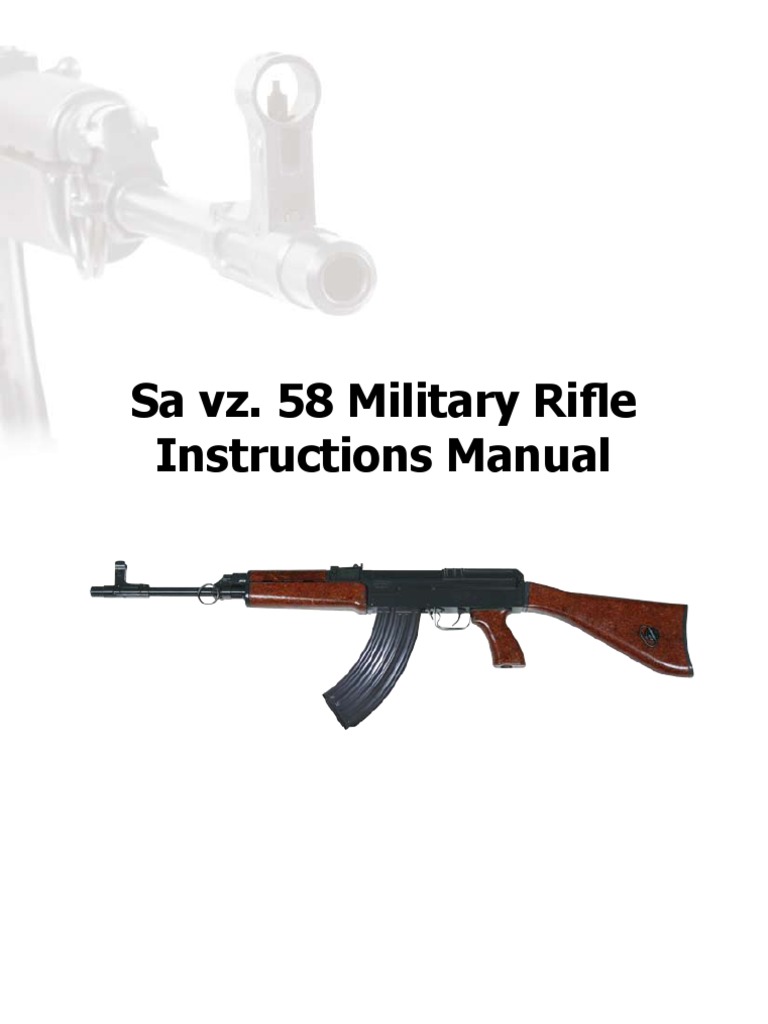 Sa VZ58 Operators Manual | PDF | Rifle | Cartridge (Firearms)