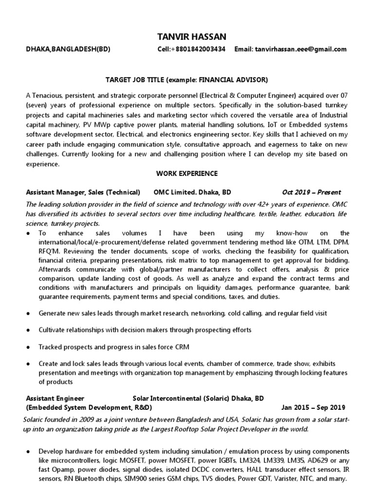 Canadian Style Resume | PDF | Microcontroller | Embedded System Canadian Style Resume | PDF | Microcontroller | Embedded System