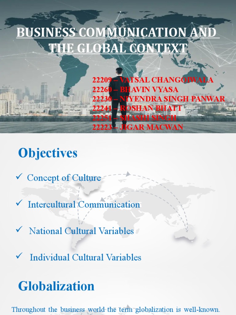 Business Communication and Global Context | PDF | Communication ...