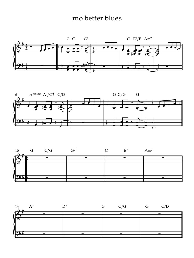 Mo Better Blues | PDF