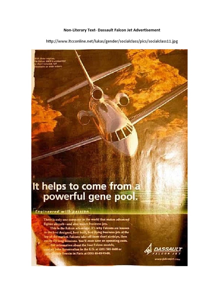 Dassault Falcon Jet Advertisement | PDF