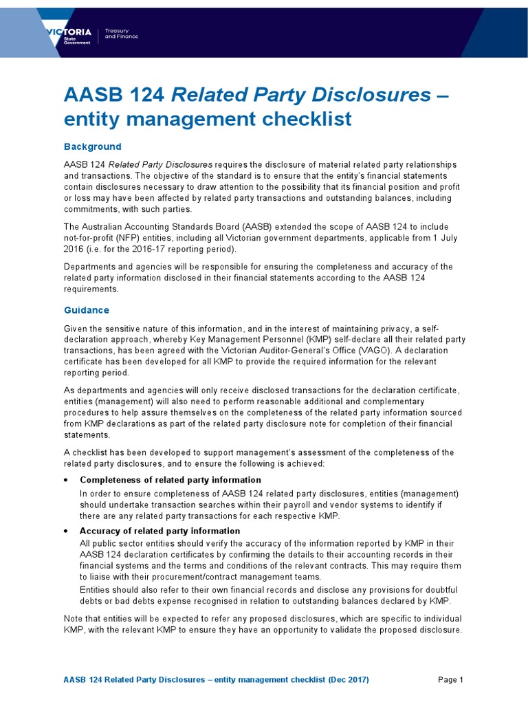 Related Party Disclosure Guide | PDF | Family | Domestic Partnership