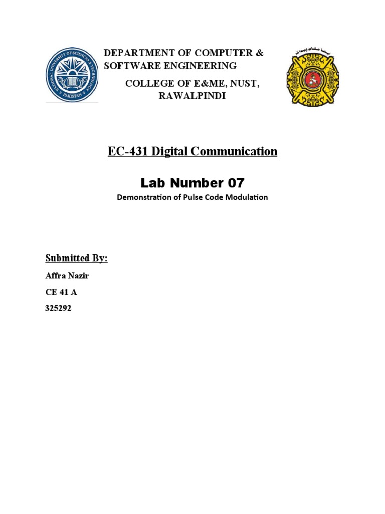 DC Lab 07 | PDF | Digital Technology | Computer Science