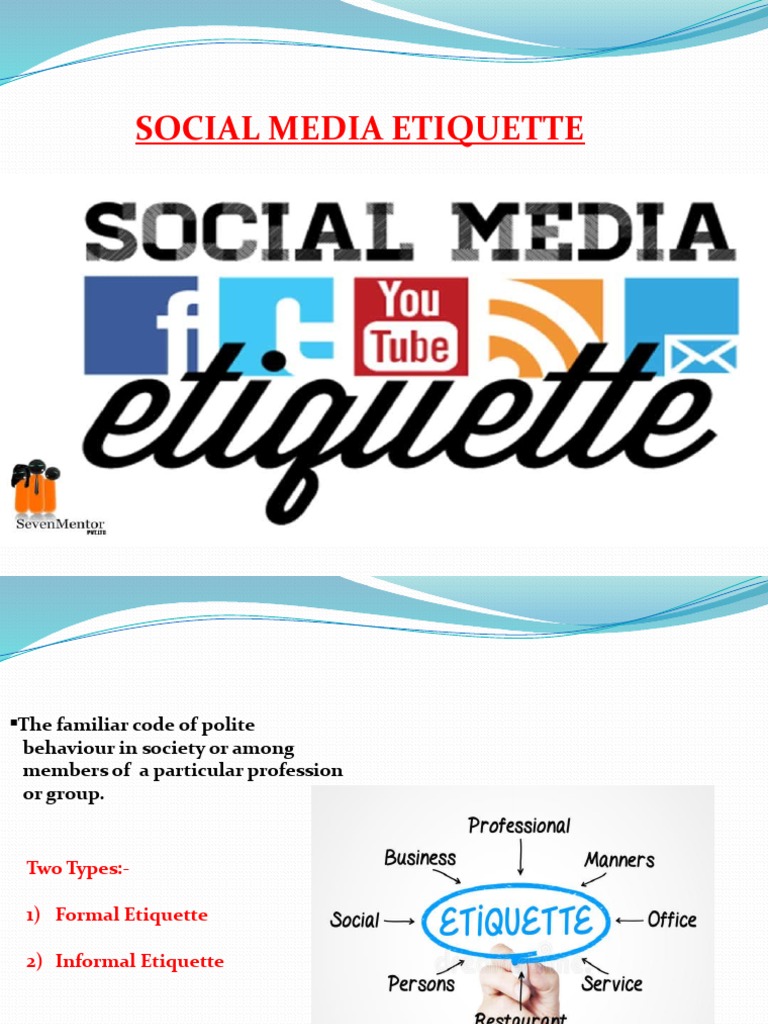 Social Media Etiquette | PDF | Career & Growth