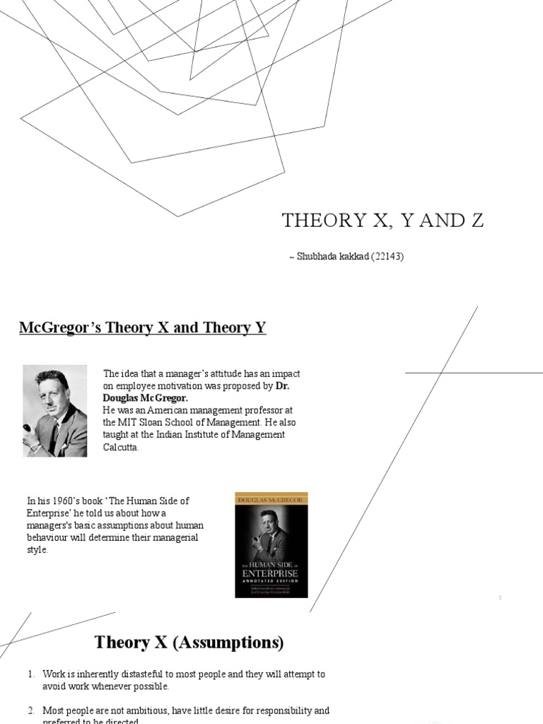 Theory X, Y and Z | Download Free PDF | Motivation | Motivational