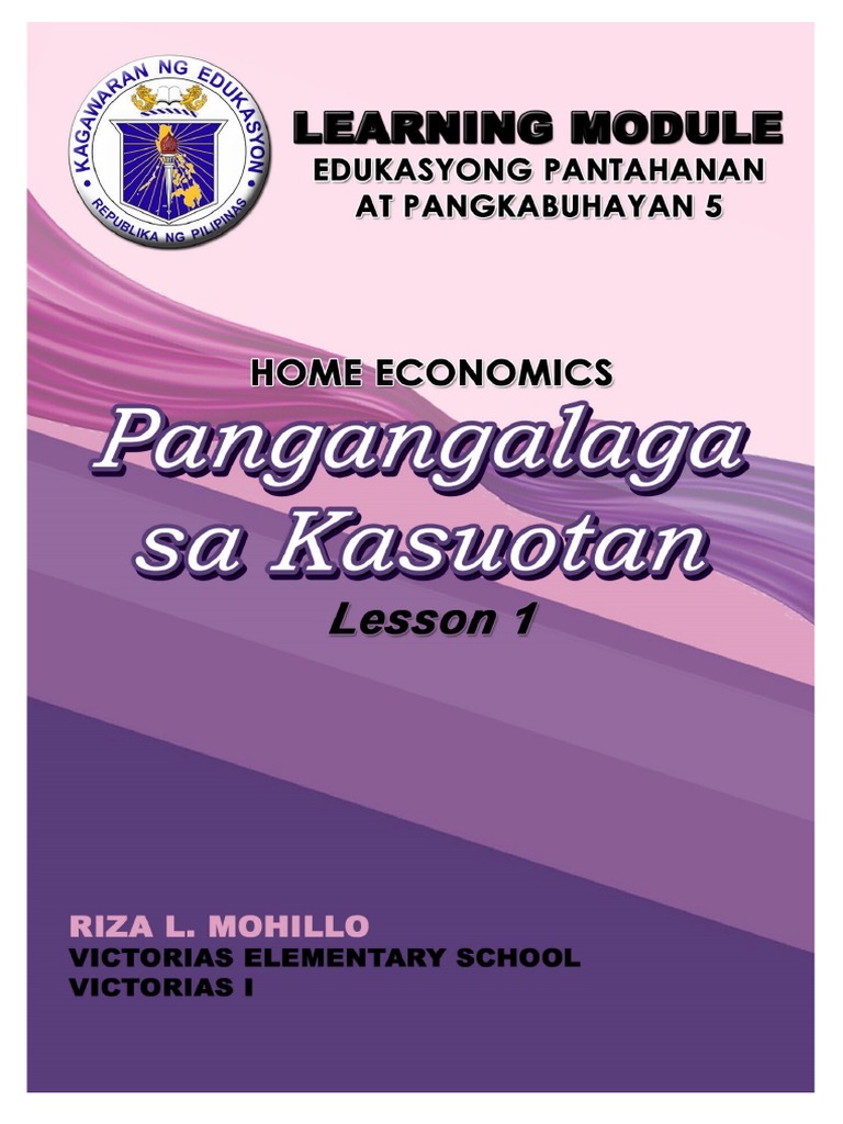 EPP 5 HE Module 1 | PDF