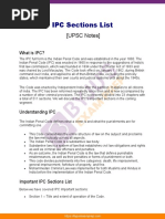 IPC Sections List | PDF | Justice | Crime & Violence
