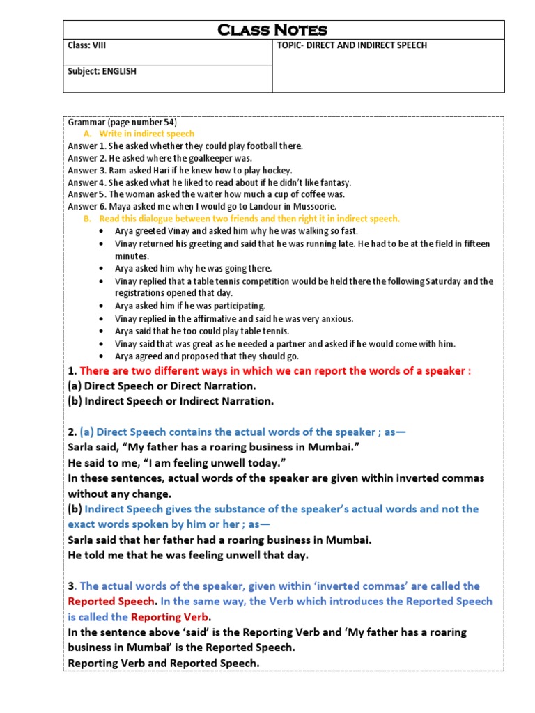 Class Notes: There Are Two Different Ways in Which We Can Report The ...