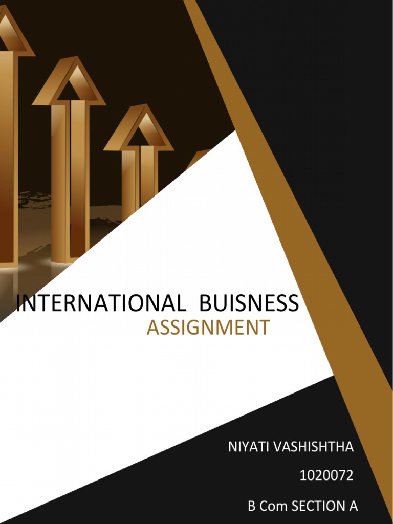 International Buisness: Assignment | PDF