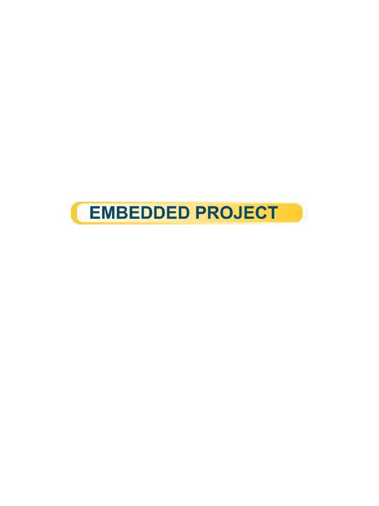 Embedded System Projects List-9581464142 | PDF