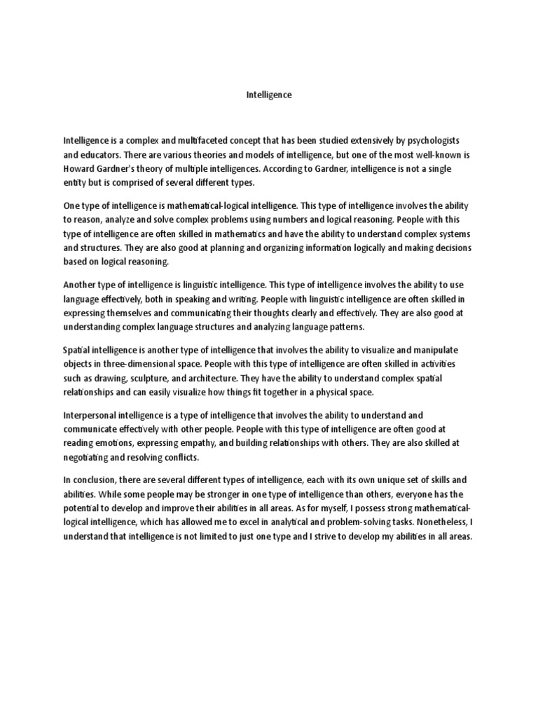 Inteligencija Eng Sastav | PDF | Intelligence | Behavioural Sciences