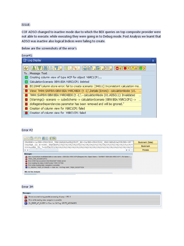 Resolving Inactive COF ADSO Issues | PDF