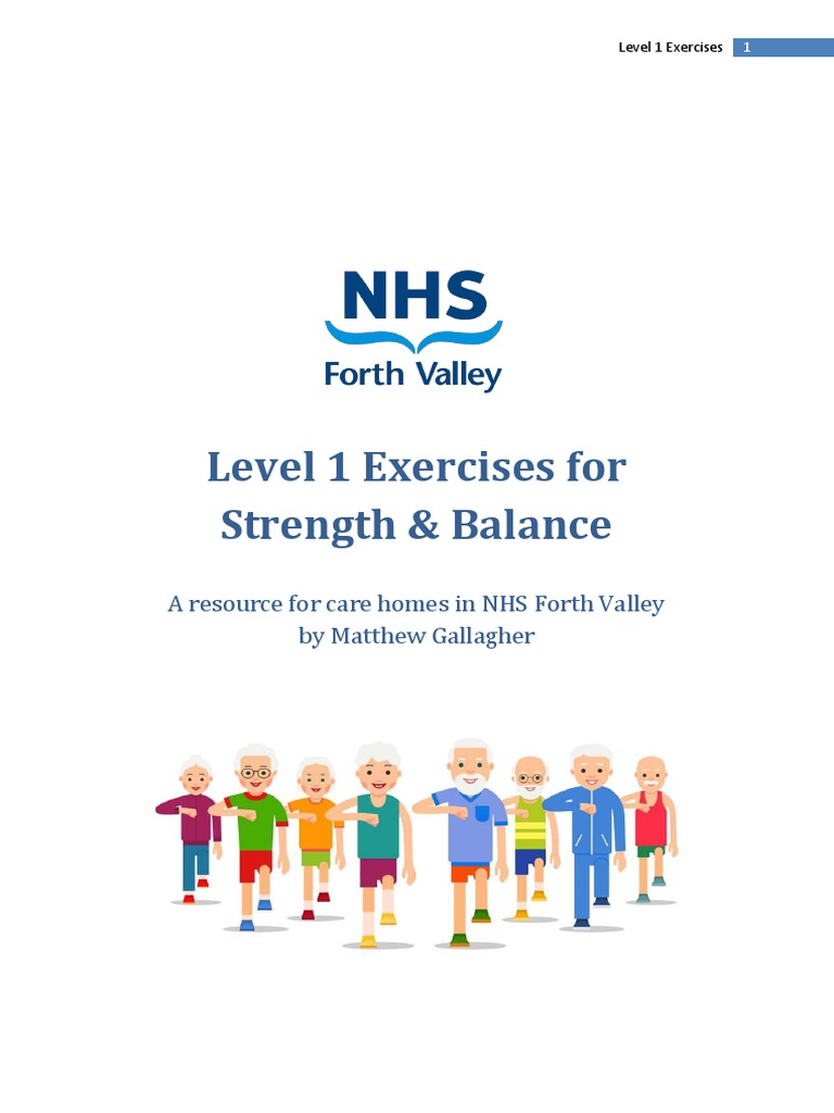 Level 1 Exercises For Strength & Balance: A Resource For Care Homes in NHS Forth Valley by ...