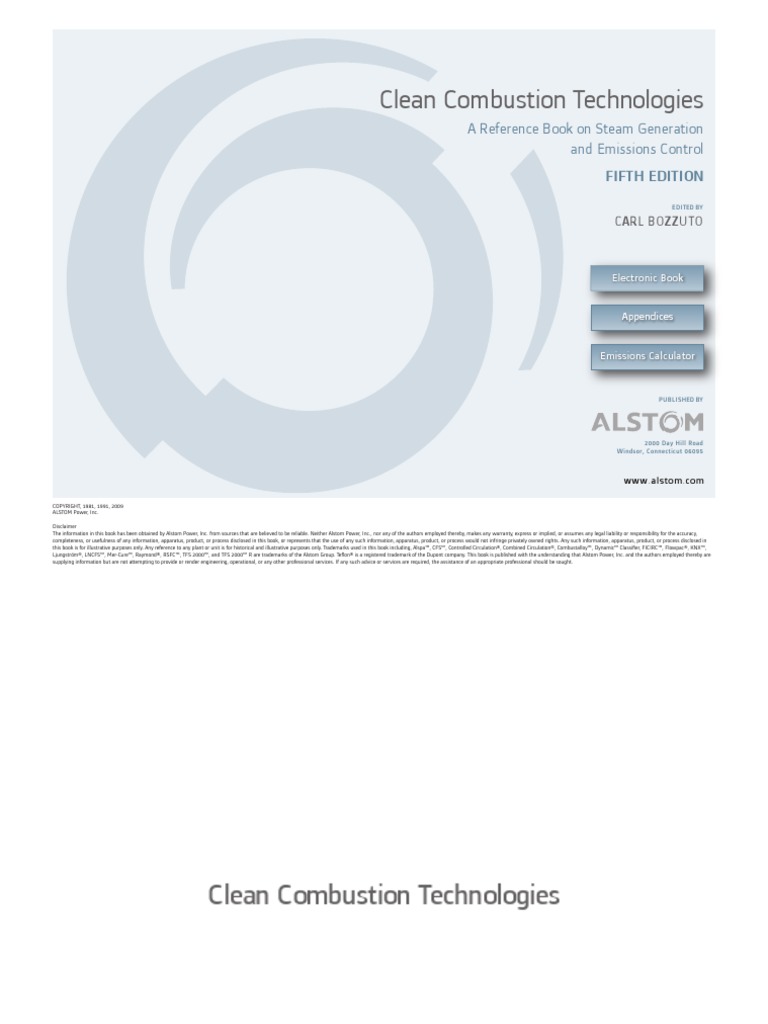 Clean Combustion Technologies: A Reference Book On Steam Generation and Emissions Control Fifth ...