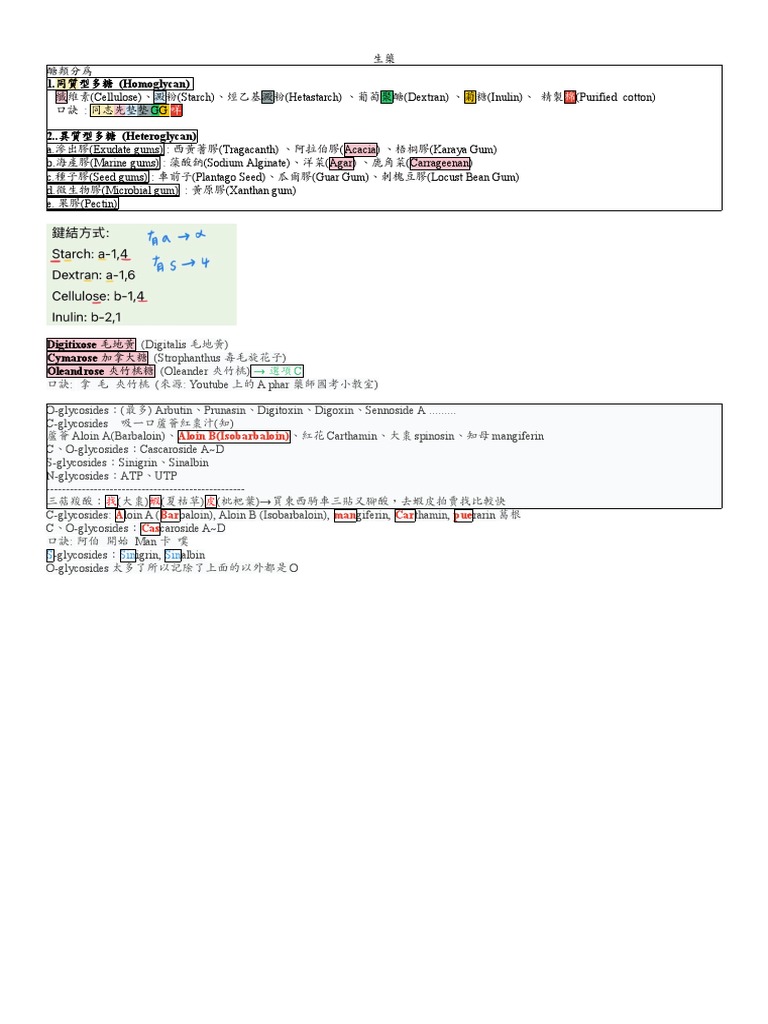 1.同質型多糖 (Homoglycan) : Aloin B (Isobarbaloin) | PDF