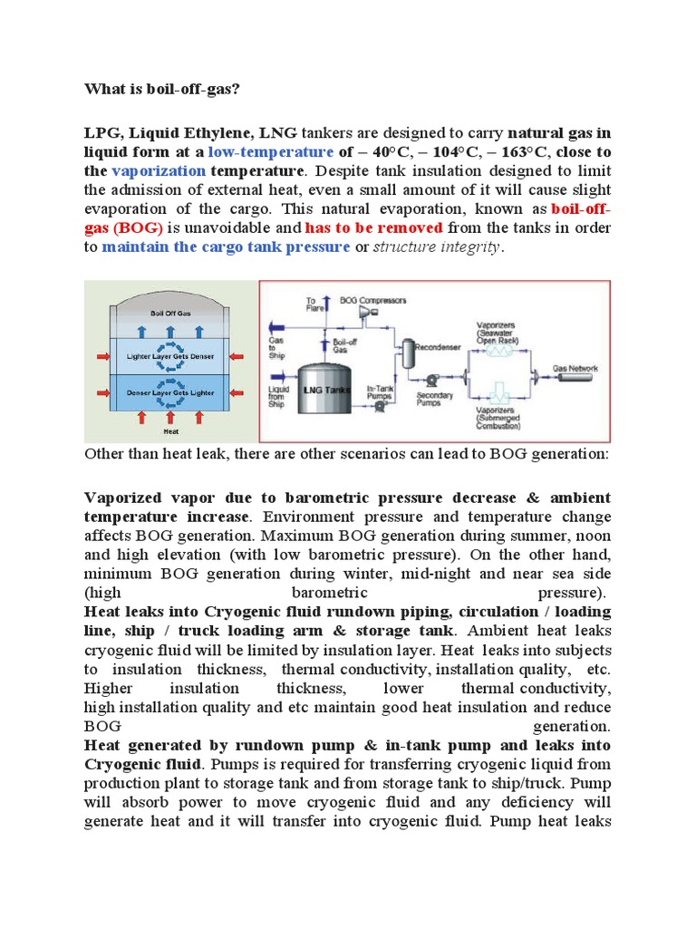 Boil Off Gas | PDF | Liquefied Natural Gas | Cryogenics