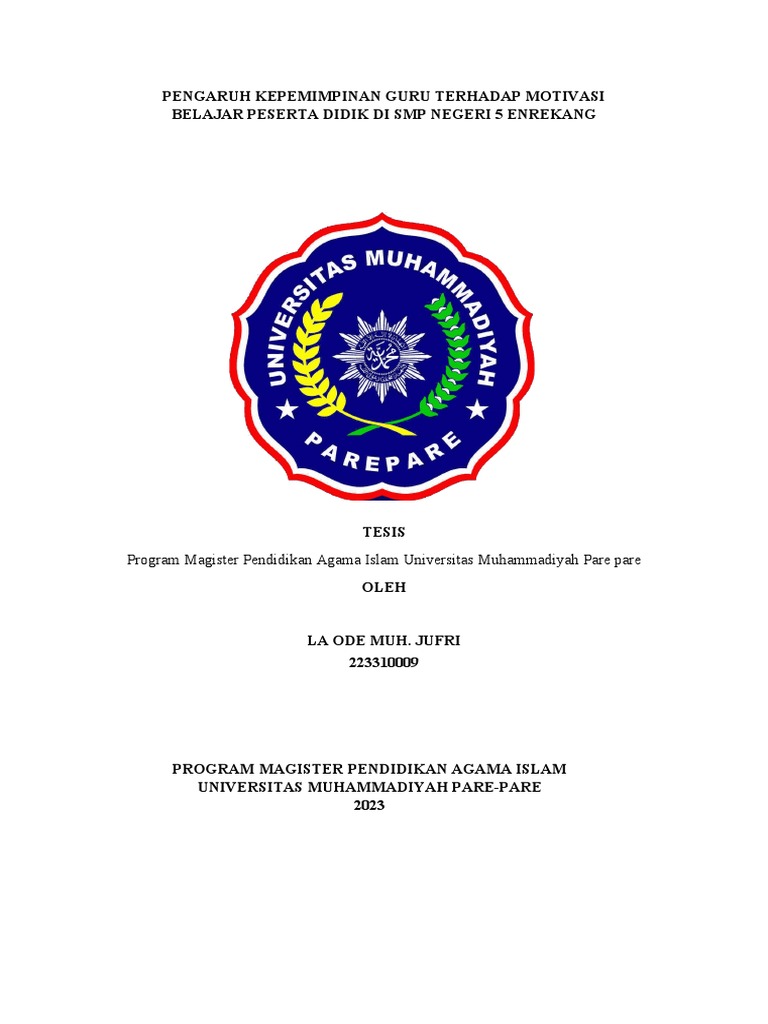 Tesis 2 IMPLEMENTASI PENDIDIKAN AGAMA ISLAM DALAM | PDF