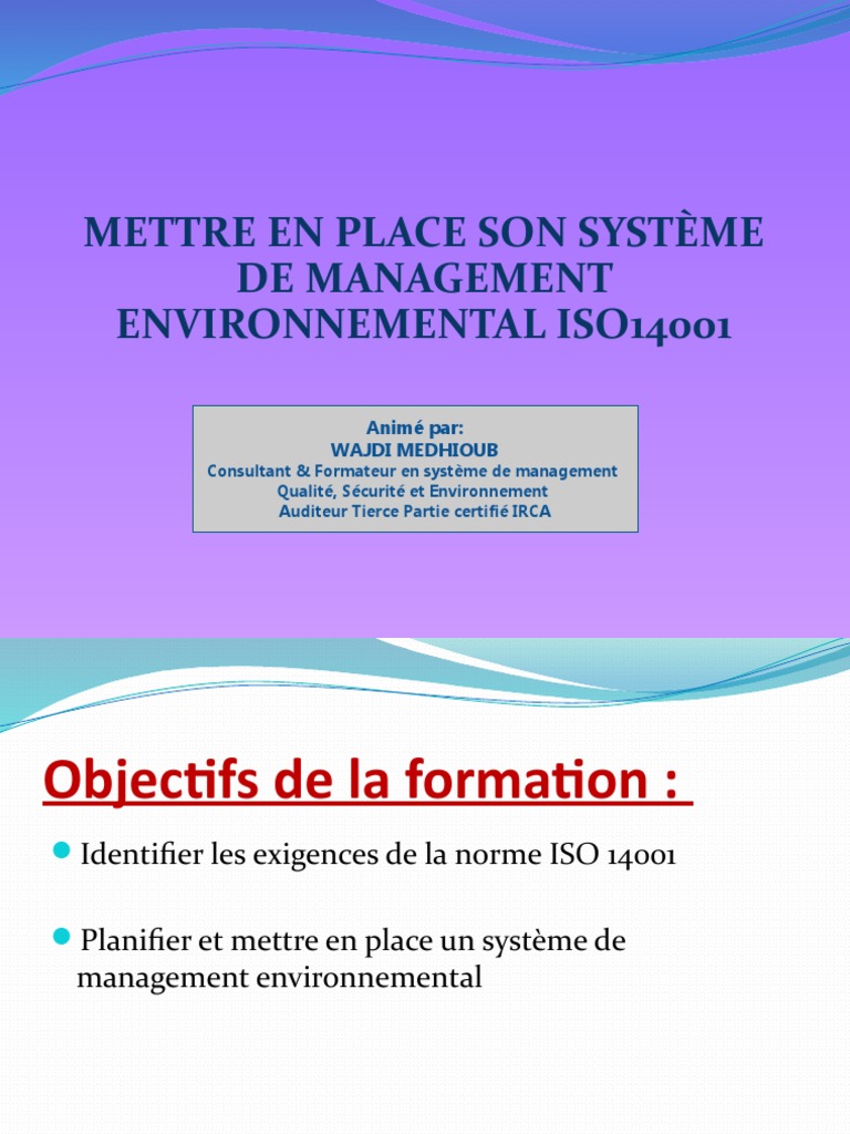 Formation SME | PDF | Gestion des ressources environnementales | Audit
