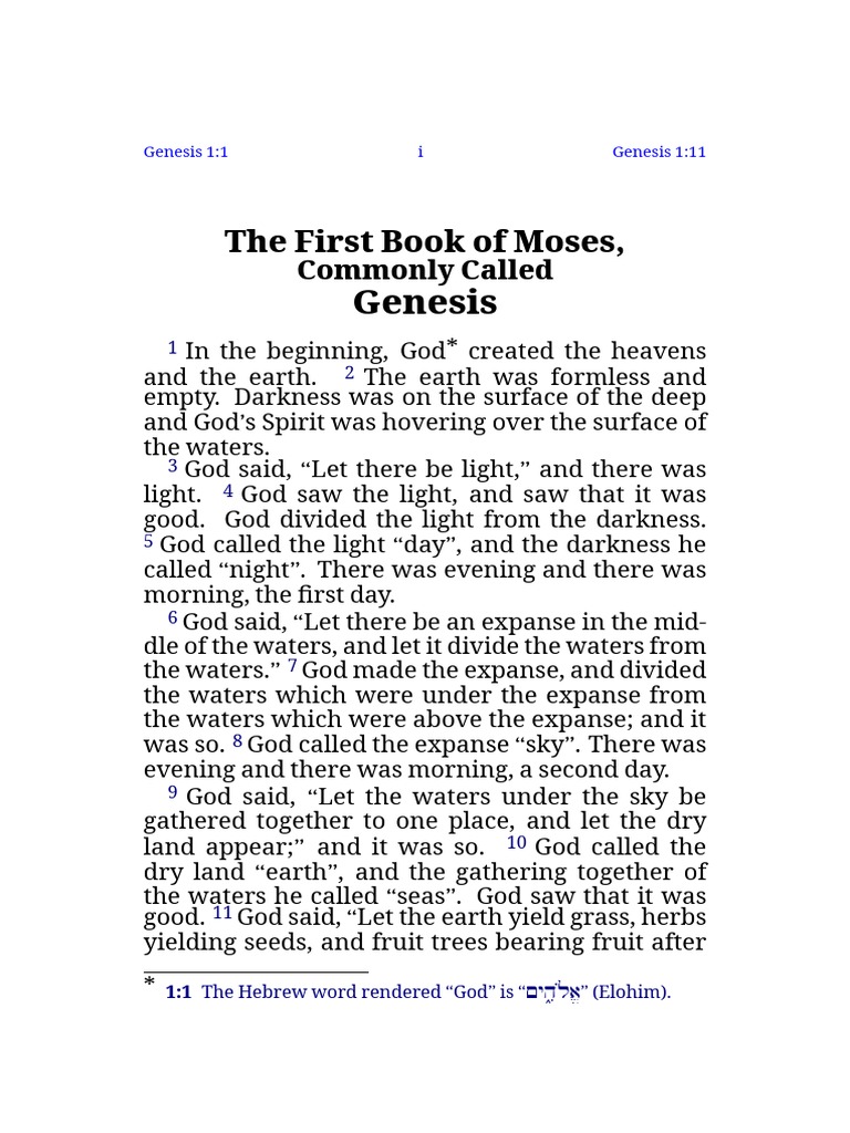 Genesis Book | PDF | Ham (Son Of Noah) | Abraham