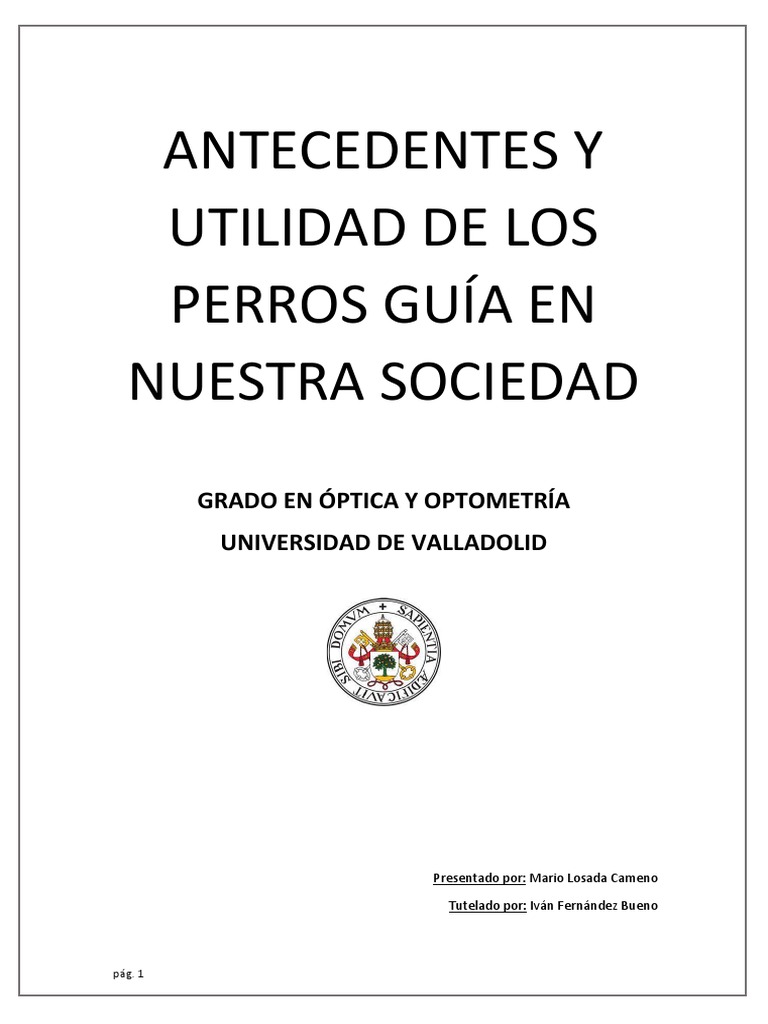 TFG G6020 | PDF | Razas de perros | Invalidez