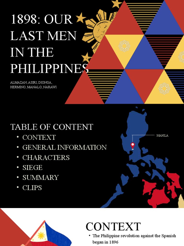 1898: OUR Last Men in The Philippines: Almazan, Asiri, Dionga, Hermino ...