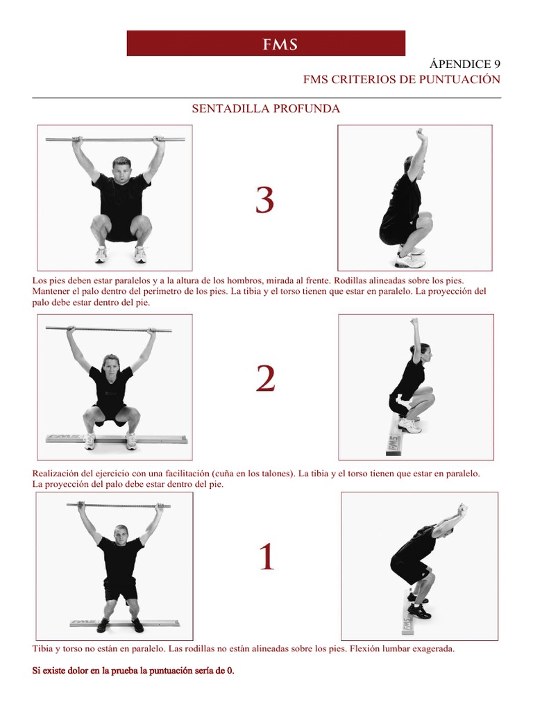 Test FMS | Descargar gratis PDF | Rodilla | Anatomía humana