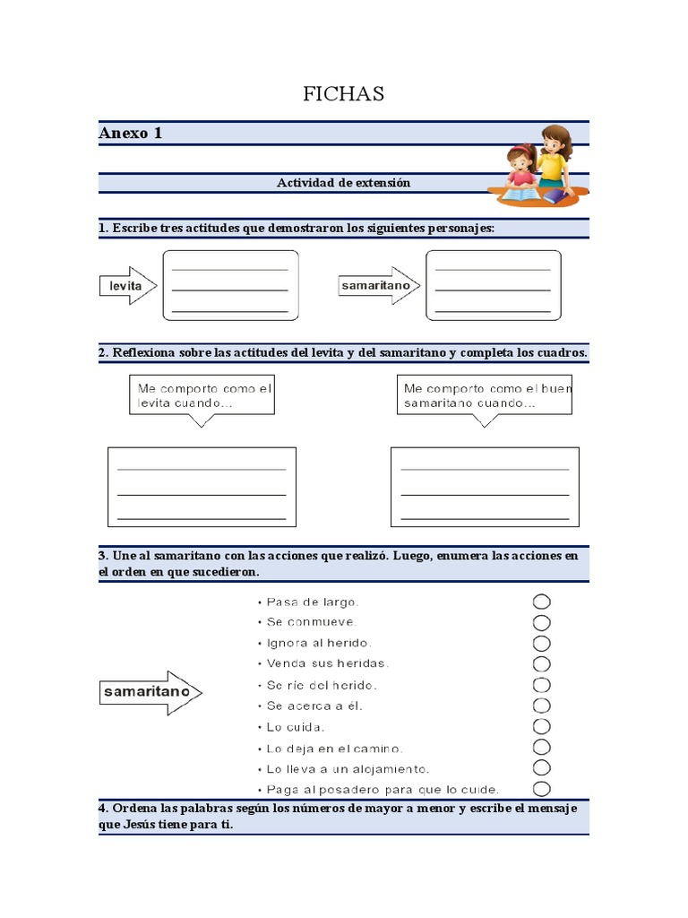 Ficha Religion Samaritano | PDF