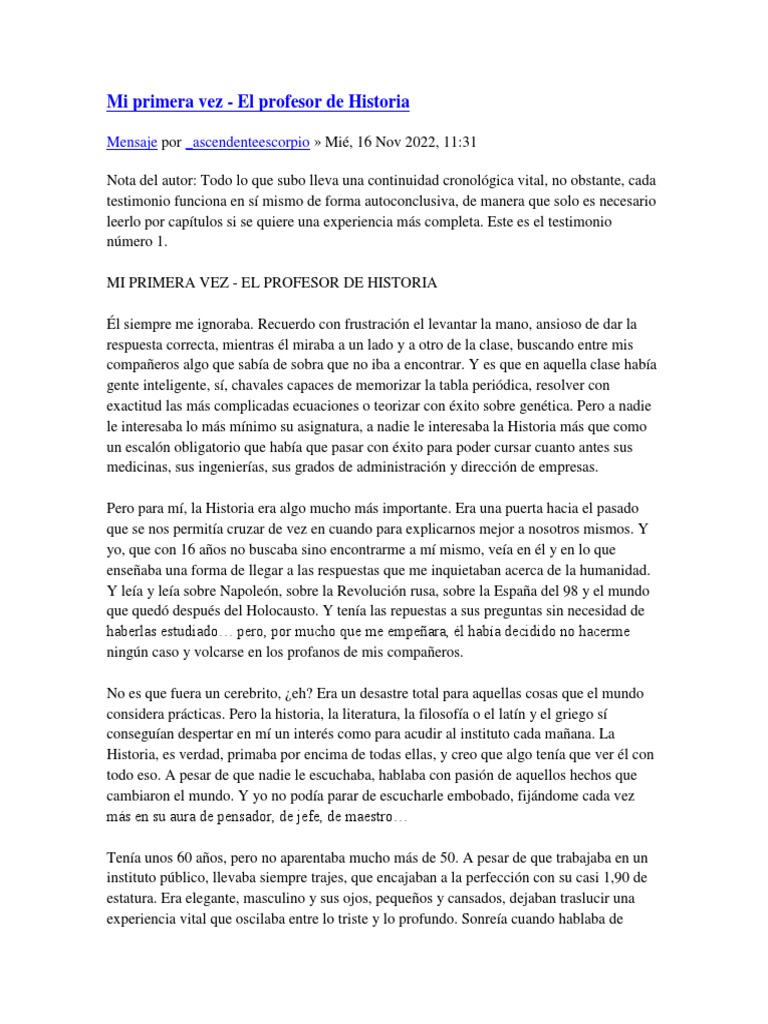 Relato Erotico | PDF