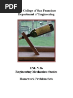 Statics Practice Problems | PDF | Force | Friction