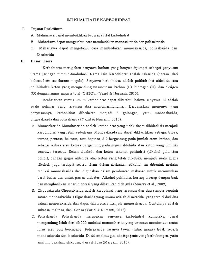 Biokimia Karbohidrat-1 | PDF