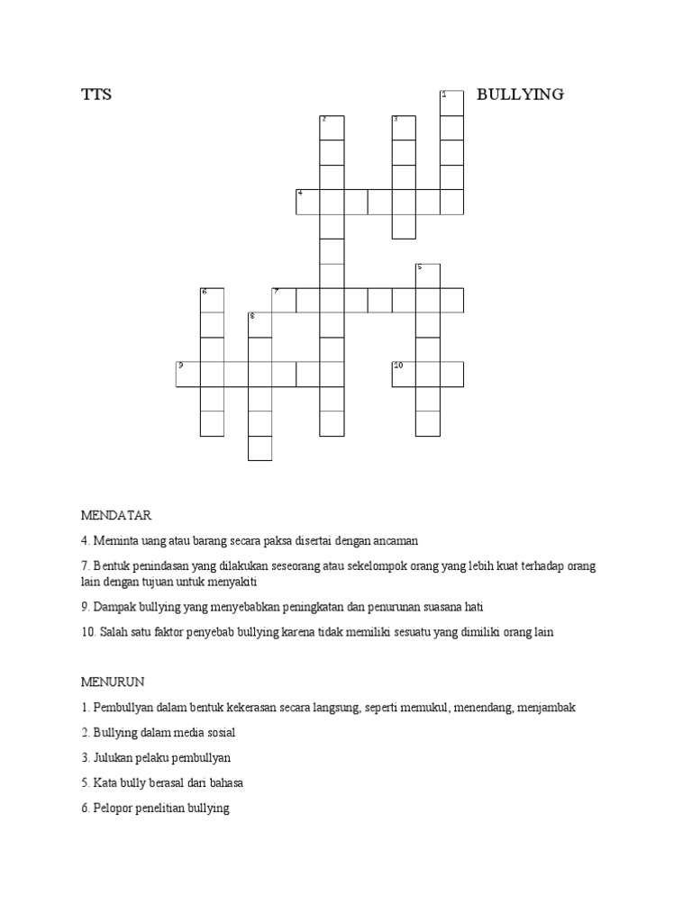 TTS BULLYING_MAJALAHSMP2JATI | PDF