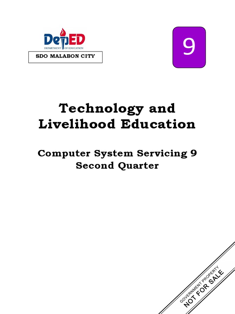 Technology and Livelihood Education: Computer System Servicing 9 Second Quarter | PDF | Random ...