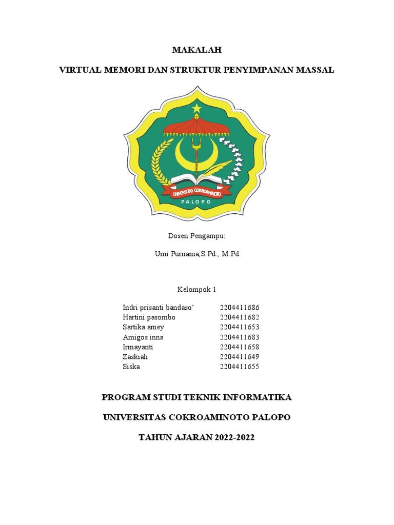 Kelompok 1 Memori Virtual | PDF