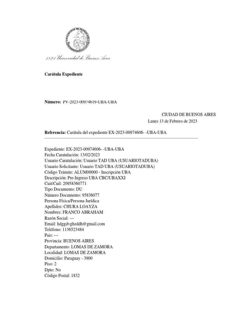 PV 2023 00974619 Uba Uba | PDF