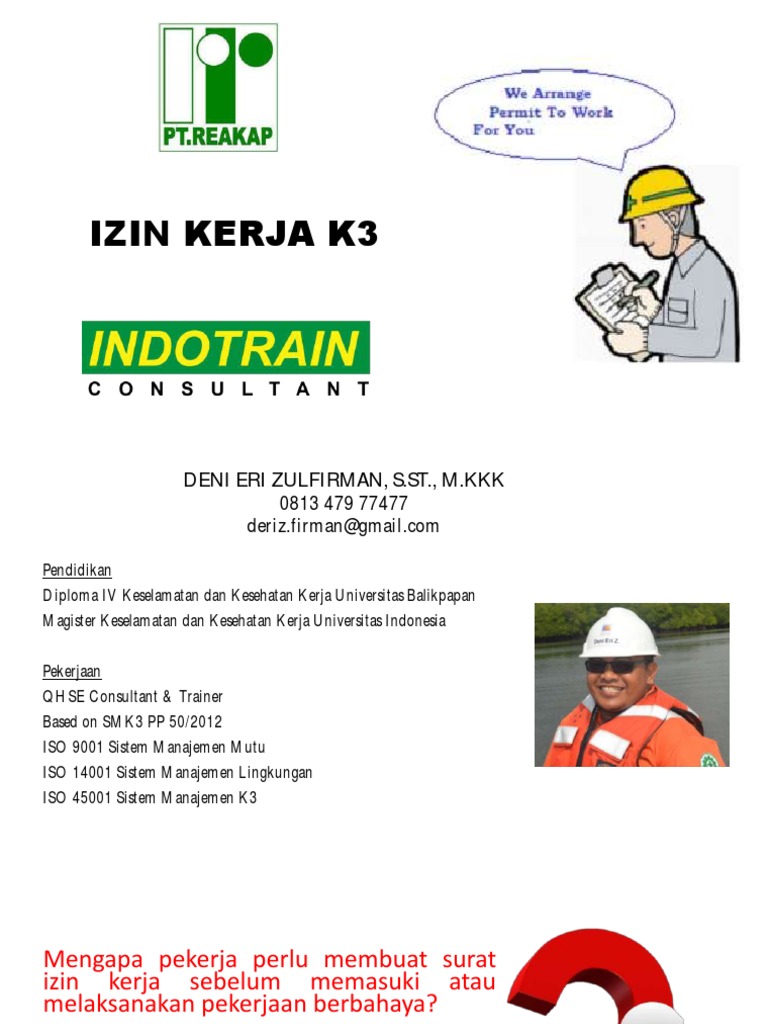 Izin Kerja K3 2021 | PDF