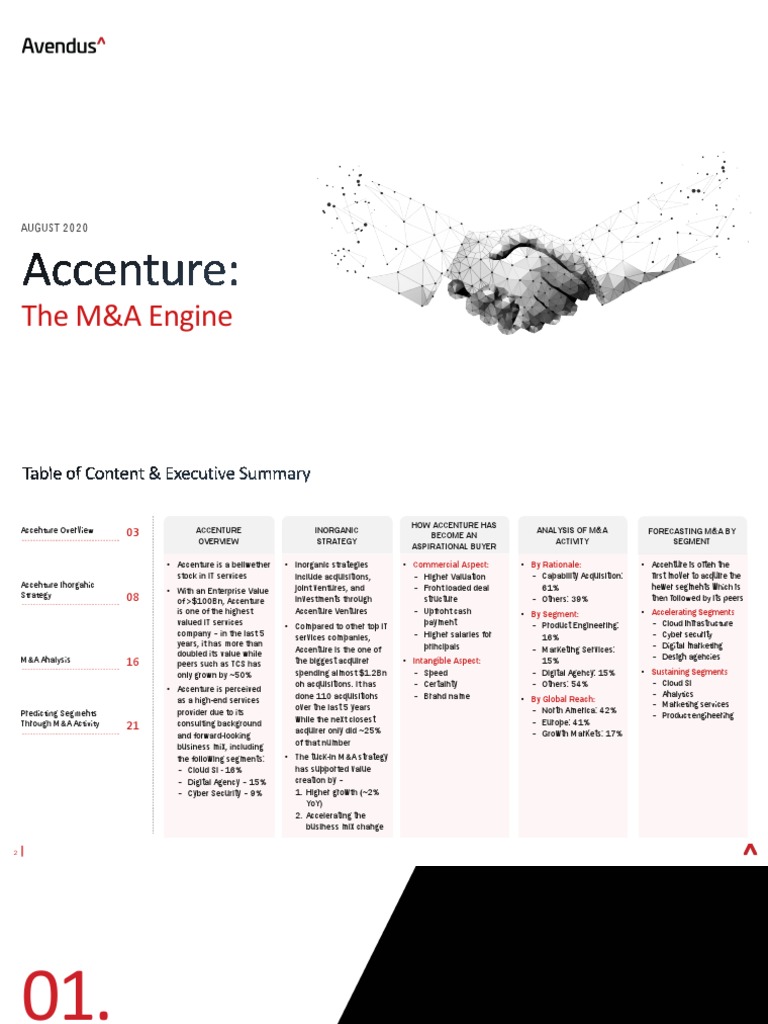 Accenture's M&A Strategy Insights | PDF | Mergers And Acquisitions ...