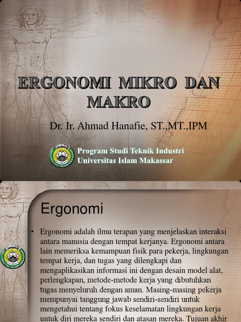 Ergonomi Mikro Dan Makro | PDF