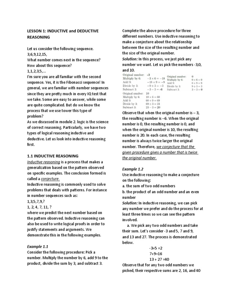 Ge MMW Notes (Lesson 1-4) | PDF | Inductive Reasoning | Reason Ge MMW Notes (Lesson 1-4) | PDF | Inductive Reasoning | Reason
