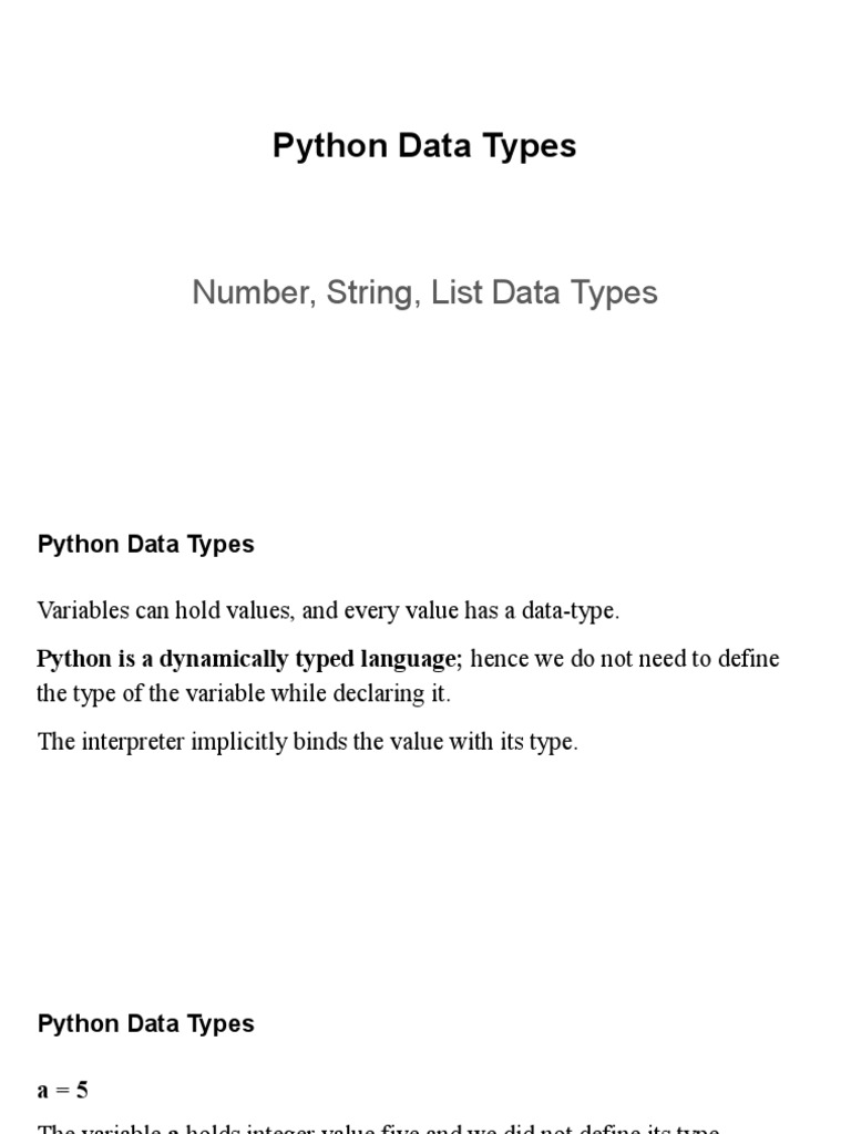 Python Data Types Pdf Data Type String Computer Science 4537