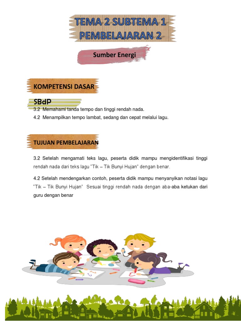 Mengidentifikasi Tinggi Rendah Nada | PDF