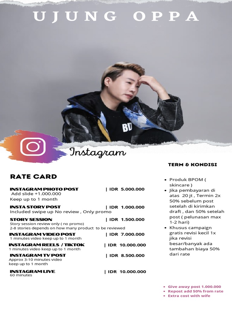 Ratecard Oppa Update | PDF